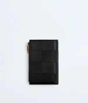 Bottega Veneta Cassette Medium Bi-fold Wallet - Black