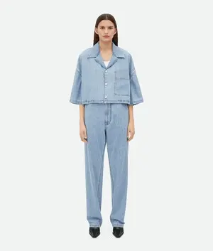 Bottega Veneta Cropped Denim Shirt