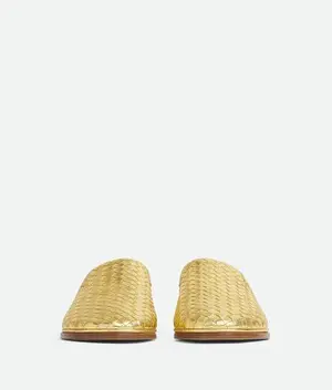 BOTTEGA  VENETA Bottega Veneta Laminated Intrecciato Slipper