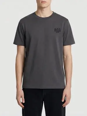 A.p.c. A. P.c. Organic Cotton T-shirt With Logo Black