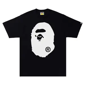 A BATHING APE Bicolor Big Ape Head Tee - Black