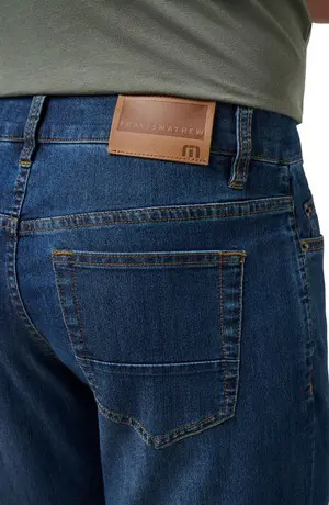 Travis Mathew Legacy Featherweight Straight Leg Jeans - Mid Blue