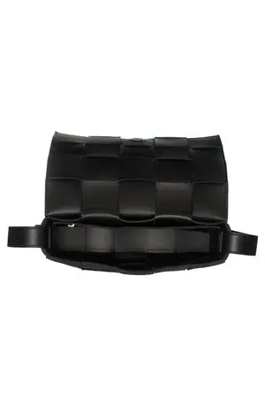Bottega Veneta Intrecciato Leather Crossbody Bag - Nero