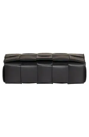 Bottega Veneta Intrecciato Leather Crossbody Bag - Nero