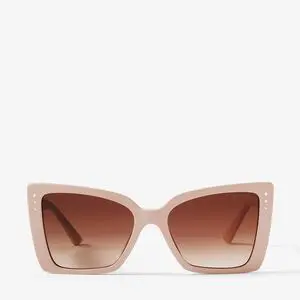 JIMMY CHOO Lorea Butterfly Frame Sunglasses - Gradient Brown