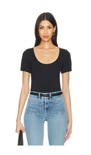 Good American Scuba Scoop Crop Tee
