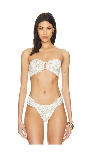 ANINE BING Viv Bikini Top - Sand Seashell