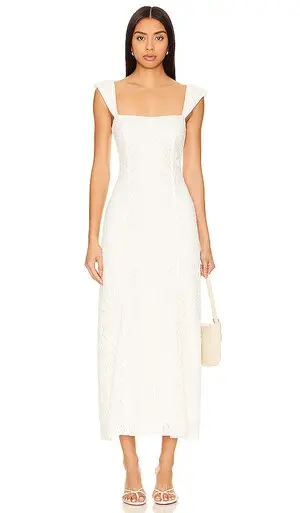 ROTATE BY BIRGER CHRISTENSEN Lace Wide Strap Dress
