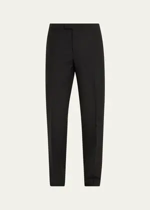 Versace Wool-mohair Tuxedo Pants