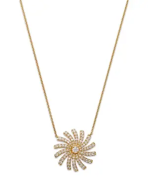 Bloomingdale'S Diamond Starburst Pendant Necklace - Gold