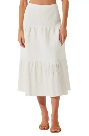 Linen Midi Skirts