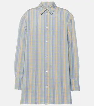 TOTEME Checked Linen Shirt - Multicoloured