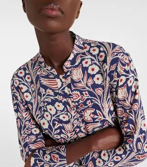 Loro Piana Floral Silk Tunic