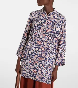 Loro Piana Floral Silk Tunic