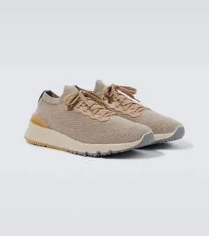 Brunello Cucinelli Knit Sneakers - Grey