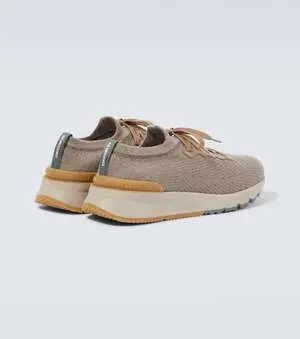 Brunello Cucinelli Knit Sneakers - Grey