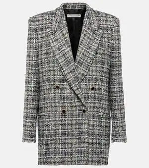 Alessandra Rich Wool Lamé Tweed Blazer - Multicoloured