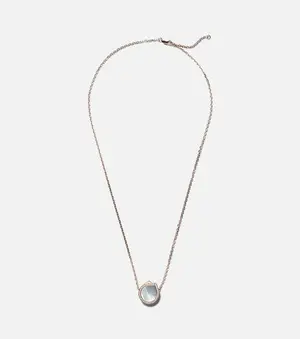 REPOSSI Antifer 18kt Rose Necklace With Mother Of Pearl And Diamonds - Gold