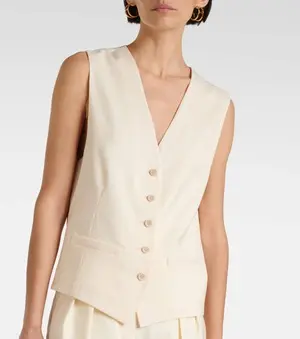 Max Mara Zuai Virgin Wool Vest - White