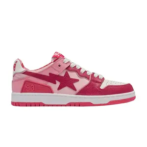 A BATHING APE Wmns Sk8 Sta #2 'abc Camo - Red