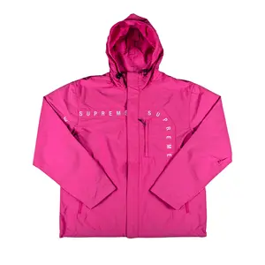 Supreme Curve Logos Ripstop Jacket - Purple