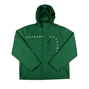Supreme Curve Logos Ripstop Jacket - Green