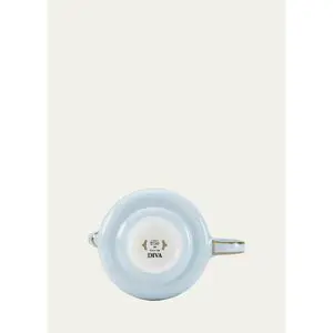 GINORI 1735 Diva Colonna Teapot With Cover, Celeste