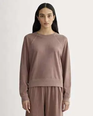 Everlane Off-duty Long-sleeve T-shirt - Brown Garment Dye