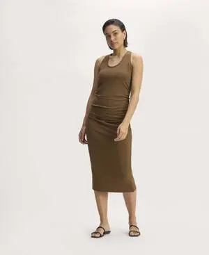Everlane Form Racerback Midi Dress - Brown