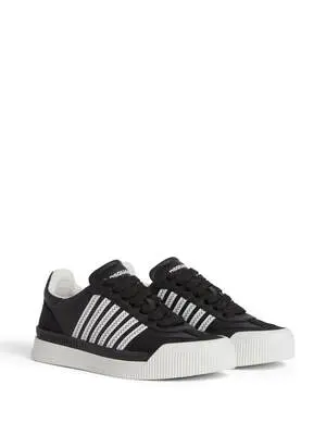 Dsquared2 Jersey Leather Sneakers