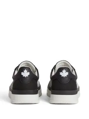 Dsquared2 Jersey Leather Sneakers
