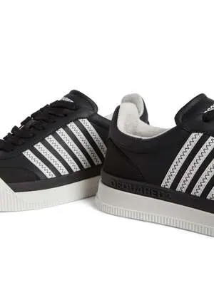 Dsquared2 Jersey Leather Sneakers