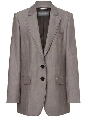 Alberta Ferretti Single-breasted Virgin Wool Blazer