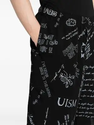 UNDERCOVERISM Graphic-print Wide-leg Shorts