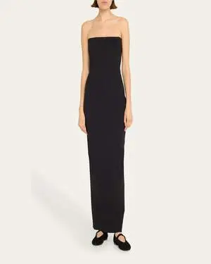 THE ROW Boheme Suede Ballerina Flats - Black