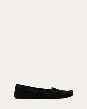 THE ROW THE ROW Mabel Leather Loafers - Black