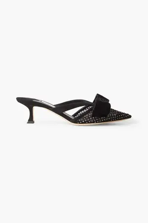Jimmy Choo Trimmed Mules Clogs For Women