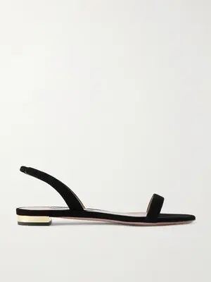 AQUAZZURA So Nude Slingback Sandals - Black