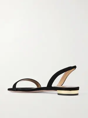 AQUAZZURA So Nude Slingback Sandals - Black