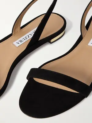 AQUAZZURA So Nude Slingback Sandals - Black