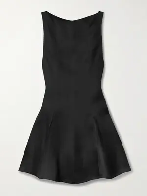 Khaite Mags Silk-gazar Mini Dress - Black
