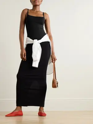 Eterne Terne Stretch-modal Jersey Tank - Black