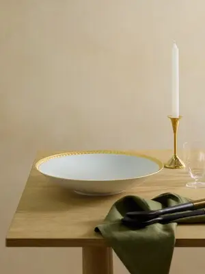 L'Objet Neptune Large Gold-plated Porcelain Bowl