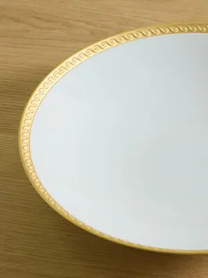 L'Objet Neptune Large Gold-plated Porcelain Bowl