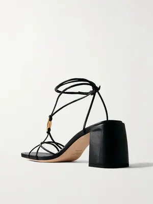 JIMMY CHOO Onyxia 70 Embellished Leather Sandals