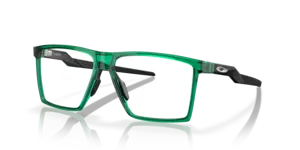 Oakley Oakley Futurity Rectangle Eyeglasses Transparent Dark Viridian