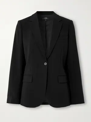 Theory Crepe Blazer - Black