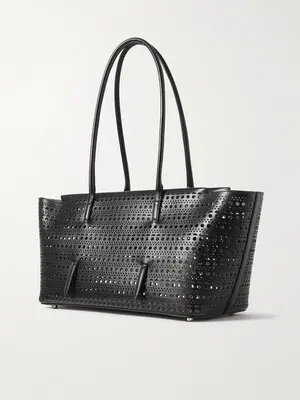 Alaïa Mina 32 Laser-cut Leather Shoulder Bag
