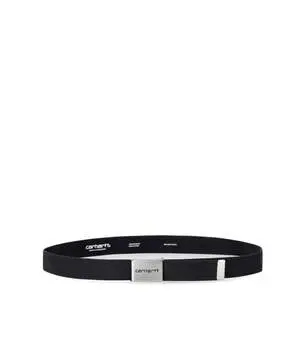 Carhartt Work In Progress Clip Chrome Belt - Black