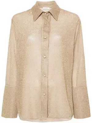 Oseree Curved Hem Shirts For Women